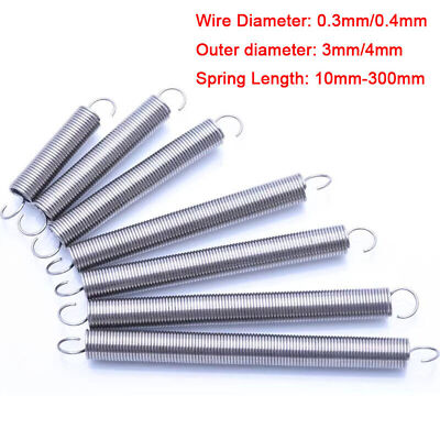 Hook Stainless Spring Expansion Extension Tension Springs Wire Dia 0 ...
