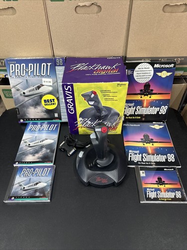 Gravis Blackhawk Joystick Flight Stick W/ Sierra Pro pilot & flight ...