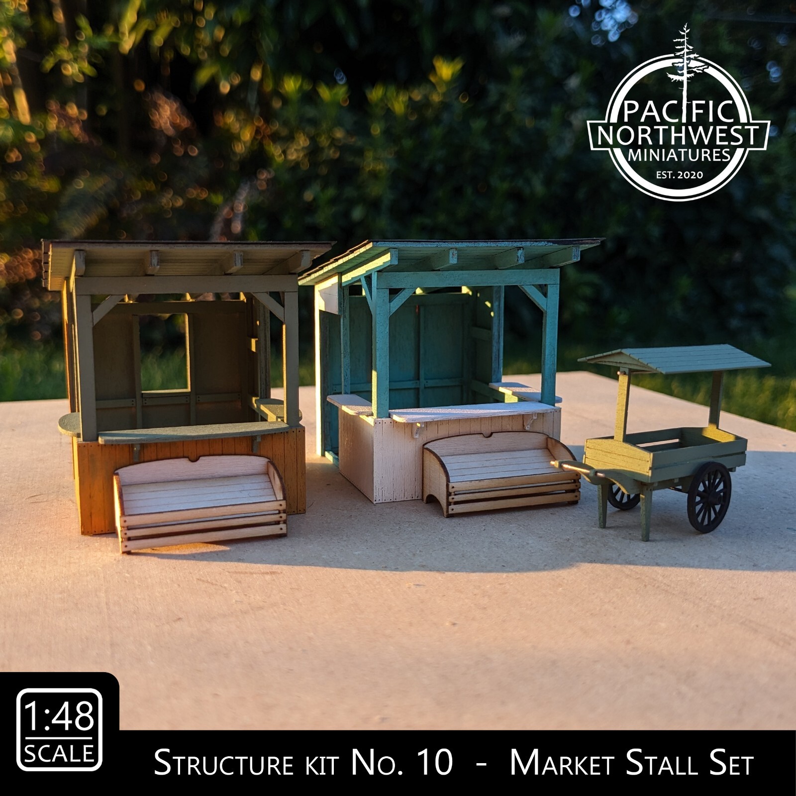 1:48 Scale Building Kit "Market Stall Set" - Pacific Northwest ...