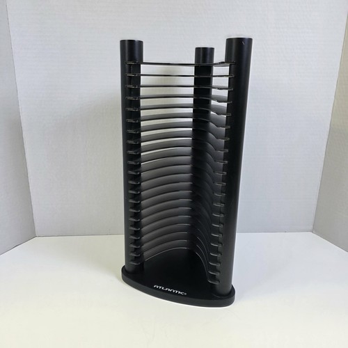 20 CD Tower Rack Holder Organizer Retro Atlantic Black On Black Vintage ...