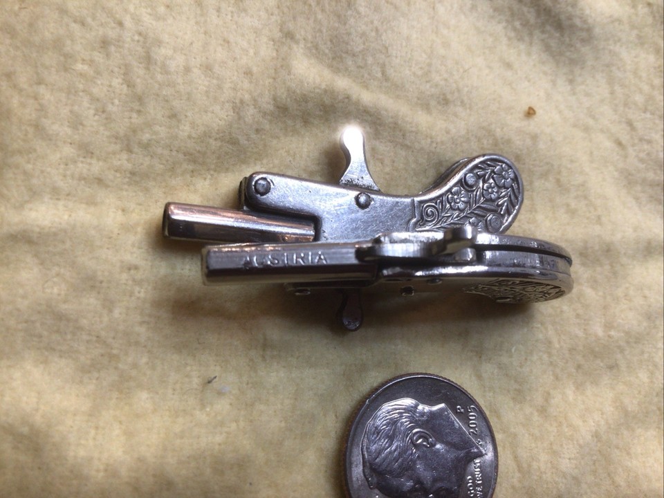 2 Vintage 1-1/2" Miniature Cap Gun 2MM Pinfire Pistol Austria | eBay