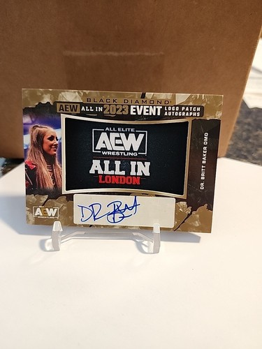2024 AEW BLACK DIAMOND DR BRITT BAKER DMD 7/25 GOLD LOGO PATCHES AUTO ...