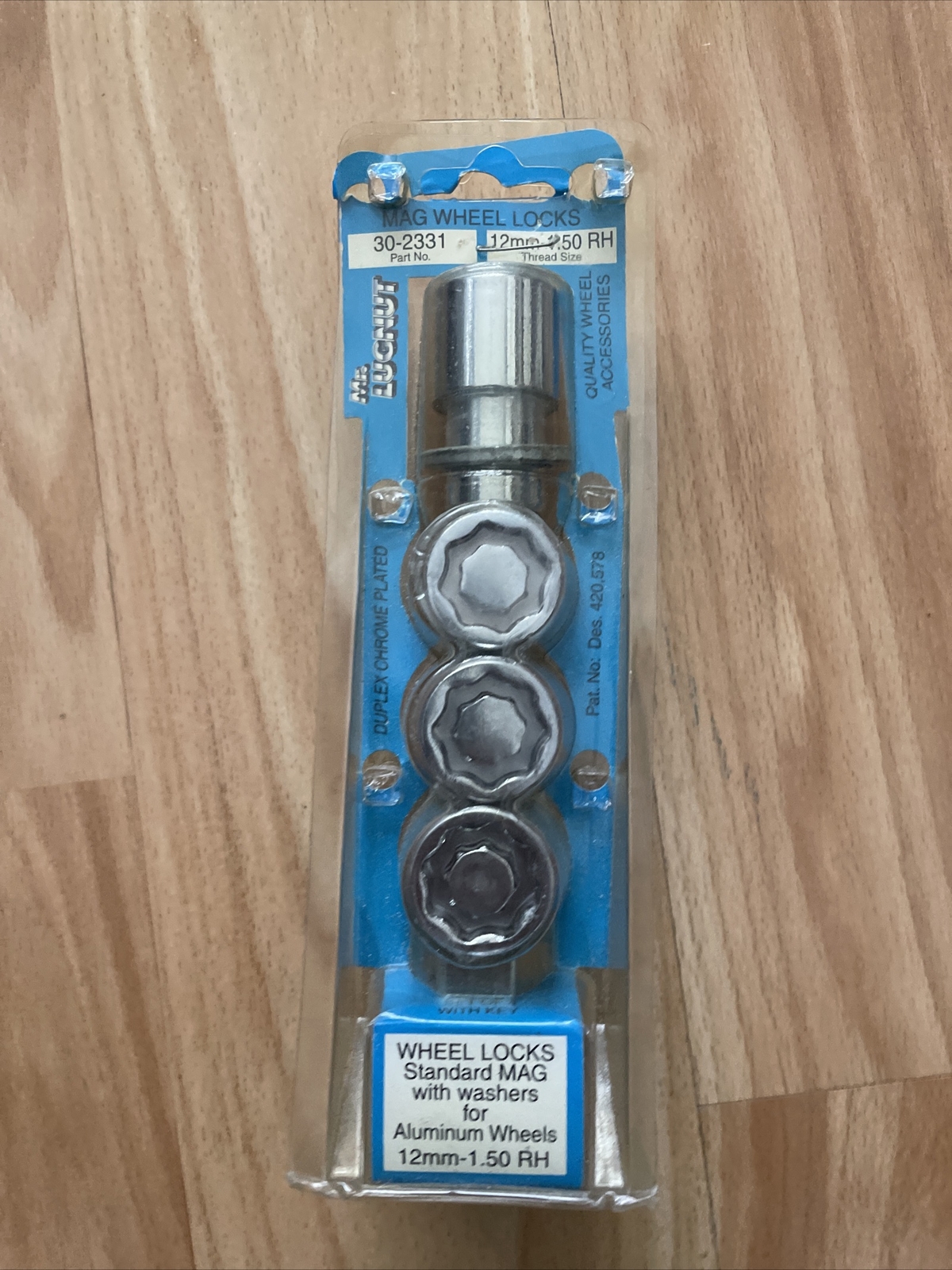 Mr. Lugnut Mag Wheel Locks Part No. 30-2331-12mm-1.50-Duplex Chrome ...