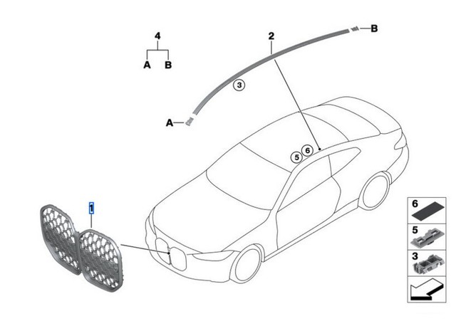 Genuine OEM Front Upper Grille For BMW 51138078548 for sale online | eBay