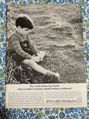 Vintage 1963 Aetna Casualty Insurance Company Print Ad Life Insurance ...