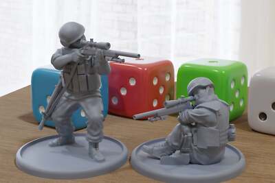 Jsdf Snipers - 3D Printed Minifigures for Modern Tabletop Wargaming ...