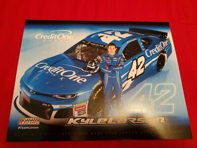 Kyle Larson 2019 Credit One Bank Hero Card | eBay