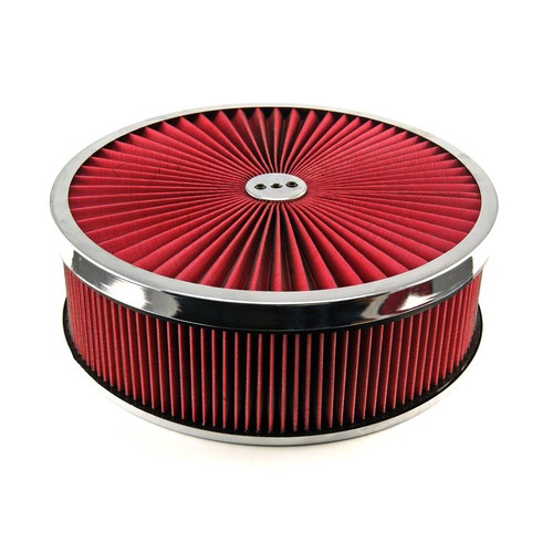 HI FLOW AIR CLEANER DROP BASE 14x4" CHEVY BIG BLOCK BBC 396 427 454 496 ...