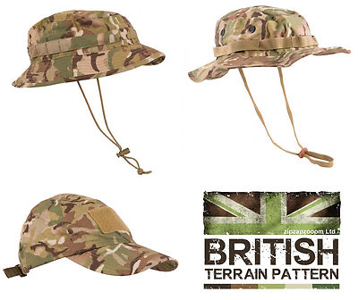 US British Army Military Jungle Boonie Sun Bush Hat Cap Surplus Combat ...