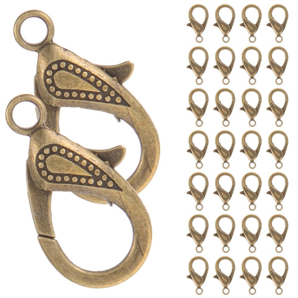 50 Pcs Necklace Lobster Clasp for Multiple Necklaces Bracelet Fastener ...