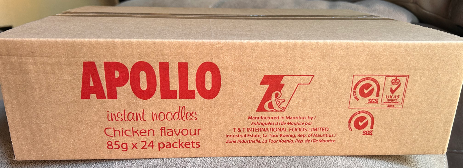 Apollo Instant Dry Noodles Chicken Flavour Mauritius Box of 24, Packs ...