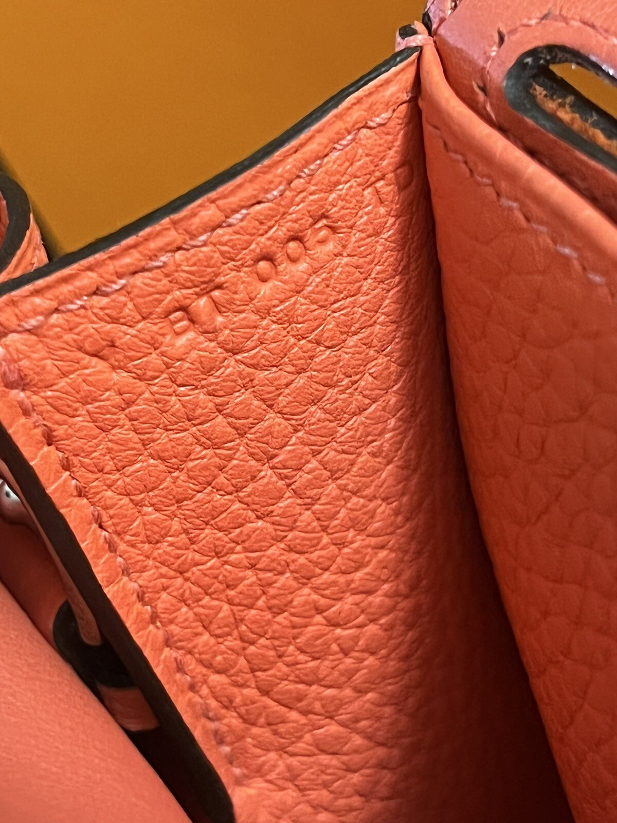 Authentic HERMES Halzan Size 25 Taurillon Clemence Rose Texas | eBay