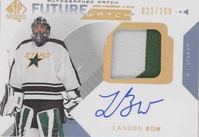 2018-19 SP Authentic - Autographed Future Watch Landon Bow #156 Patch ...