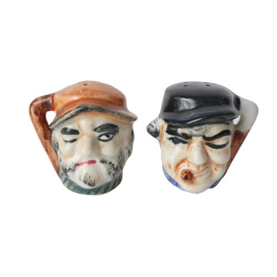 Vintage Salt & Pepper Figural Miniature Toby Shakers | eBay