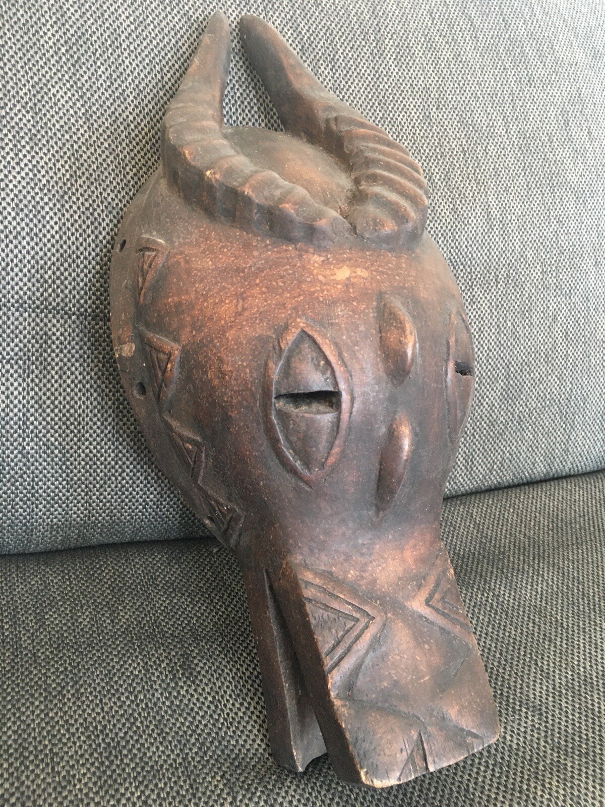ANTIQUE AFRICAN SENUFO FIRESPITTER MASK CARVED ANTELOPE TRIBAL ART | eBay