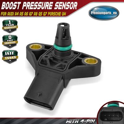 Boost Pressure Sensor for Audi A4 A5 A6 A7 A8 Q5 Q7 Porsche Cayenne VW ...