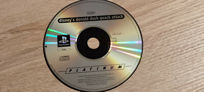 DISNEY'S DONALD DUCK QUACK ATTACK SONY PS1 PLAYSTATION 1 SLIM PLATINUM ...