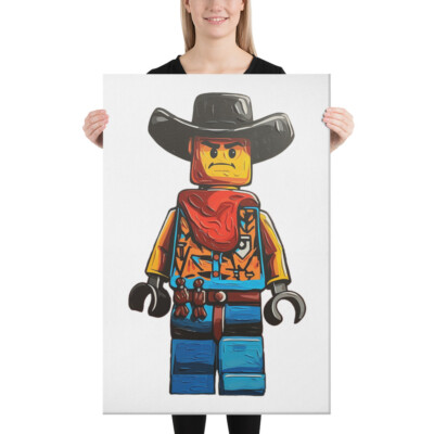 Lego Decor "Boone's Brother" Canvas, Lego-themed Wall Art, Playroom or ...