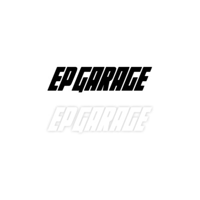 EP GARAGE OFFICIAL STICKER DECAL 20CM WHITE FOR HONDA CIVIC EP EP3 TYPE ...