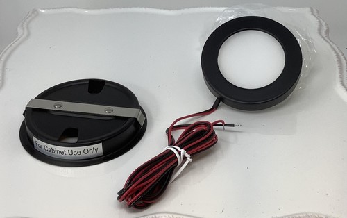 WAC Lighting HR-LED90-30 BK Electric Contemporary Edge Lit LED Button ...