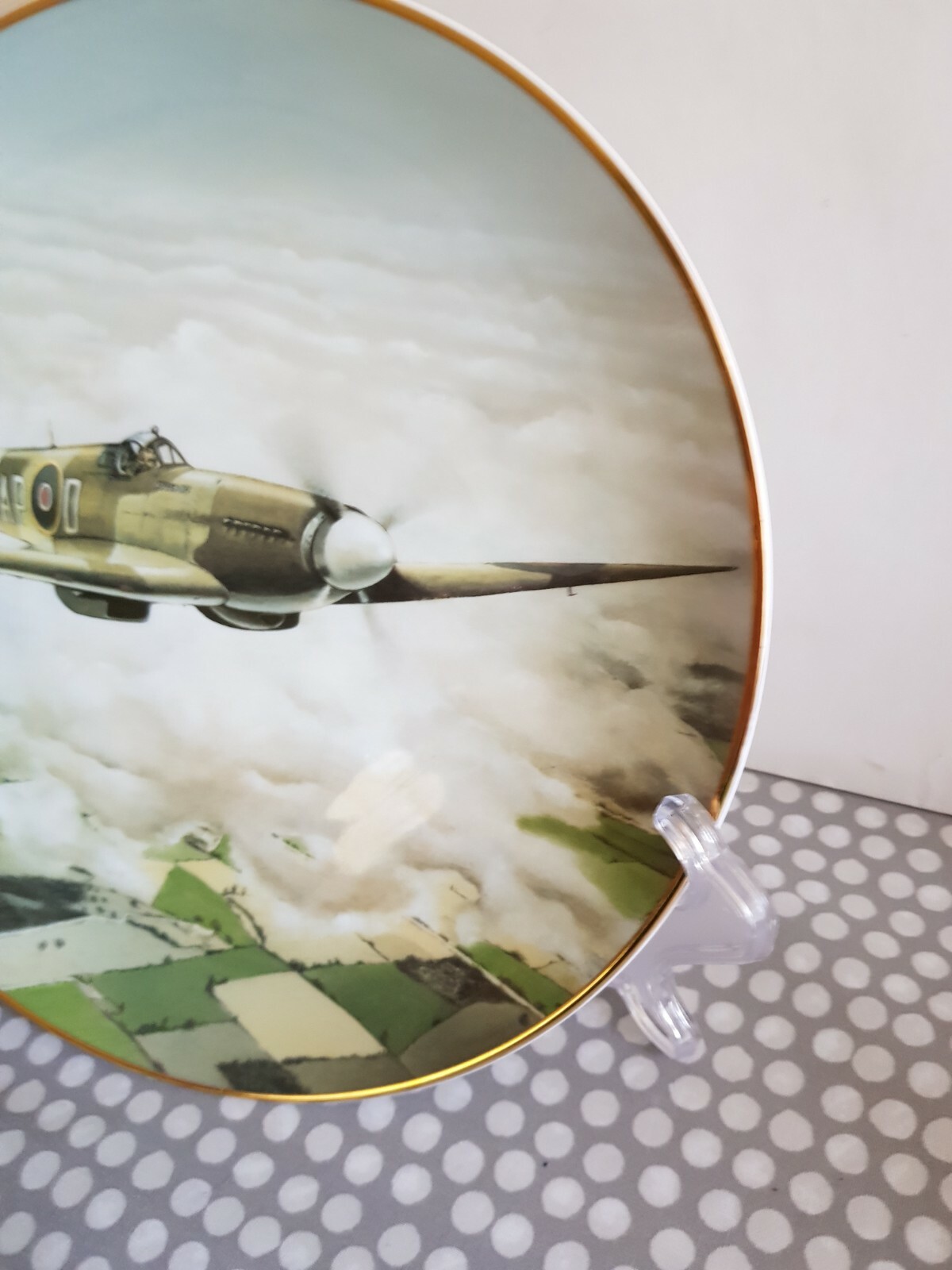 Edwardian Fine Bone China "Spitfire" Collectors Plate | eBay UK