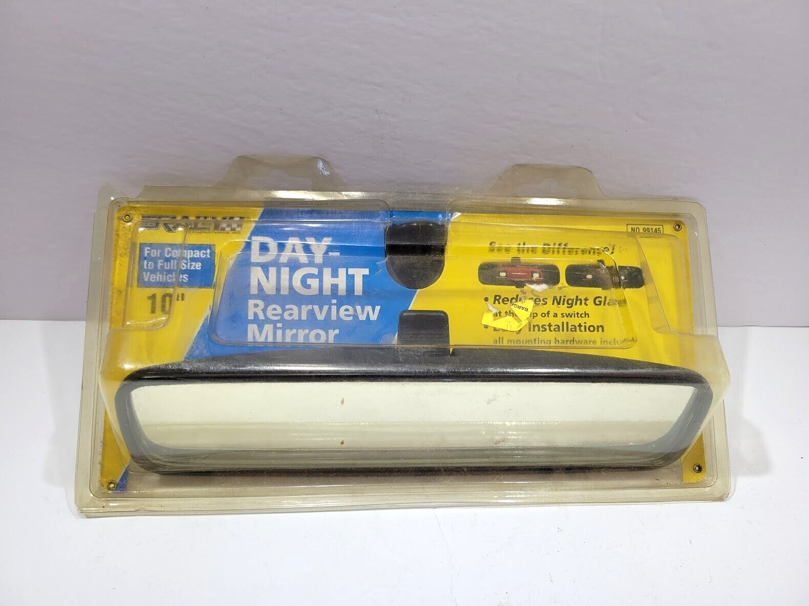 RALLY 10" Day-Night Rearview Mirror, For Compact to Full Size Vehicles ...