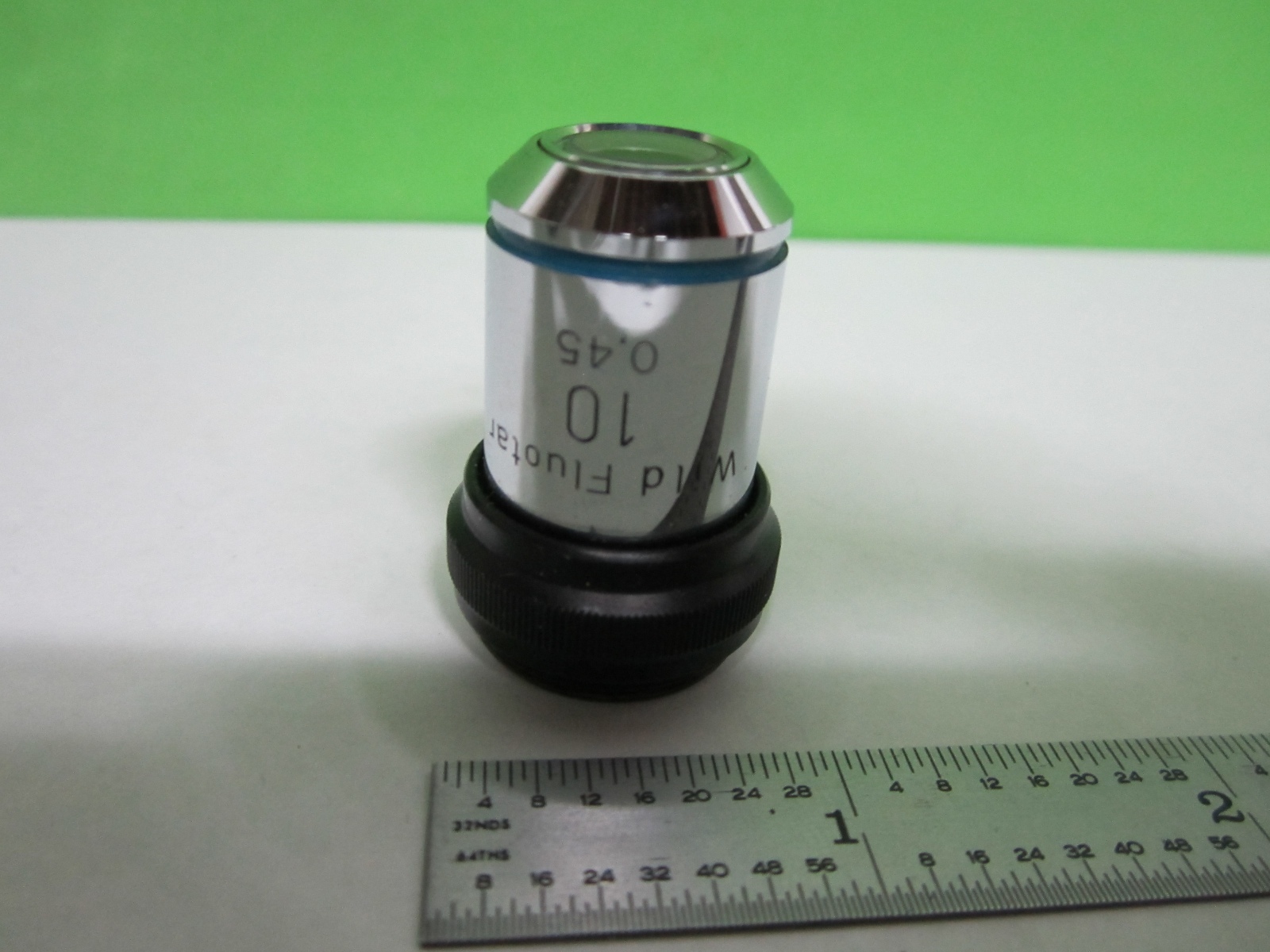 WILD HEERBRUGG OBJECTIVE FLUOTAR 10X SWISS MICROSCOPE OPTICS BIN#T3-13 ...