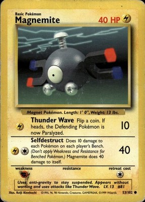 Magnemite 53/102 | Base Set | Pokemon TCG | English | Common | eBay