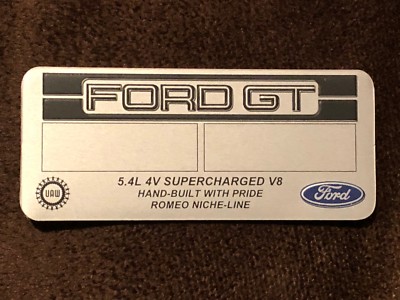 NEW 2005 2006 FORD GT GT40 5.4L 4V SUPERCHARGED ROMEO NICHE PRIDE LAQUE ...