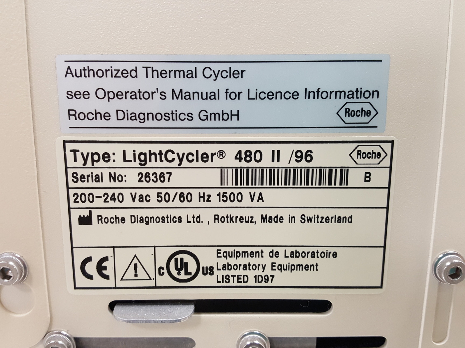 Roche LightCycler 480 II /96 PCR Real Time | Grelly UK