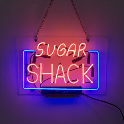 Sugar Shack Neon Sign Light Home Room Wall Hanging Handcraft Artwork ...