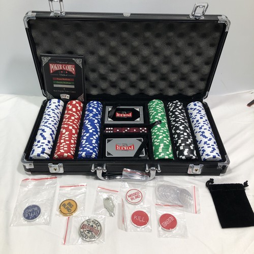 Samsonico Poker & Dice Casino Set, 300 Clay Chips and All Original ...