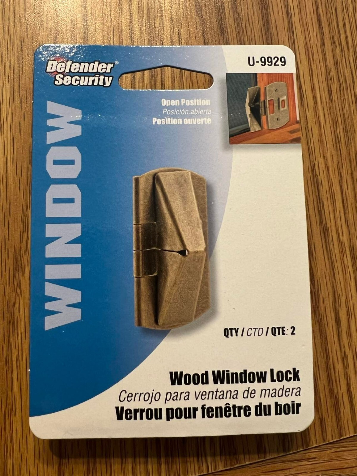Defender Security U 9929 Wood Window Flip Lock, 2-Pack | eBay
