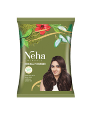 Neha Henna Mehndi Powder, 13 Herbs Blend, Herbal Hair Dye Color, 500 gm ...