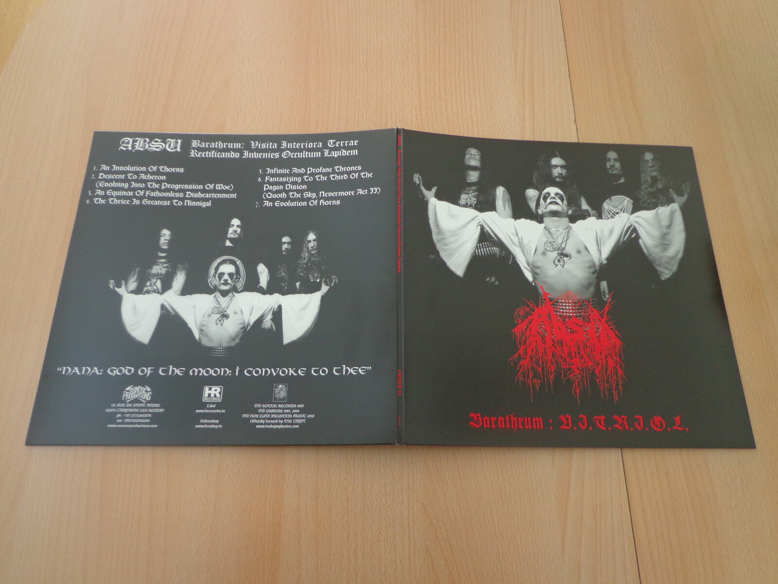 Absu-Barathrum V.I.T.R.I.O.L. 12'' LP Silver Vinyl Limited 100 The ...