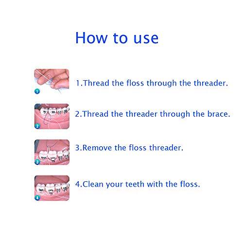 Dental Floss Threaders For Braces Bridges And Implants green 210 Count ...