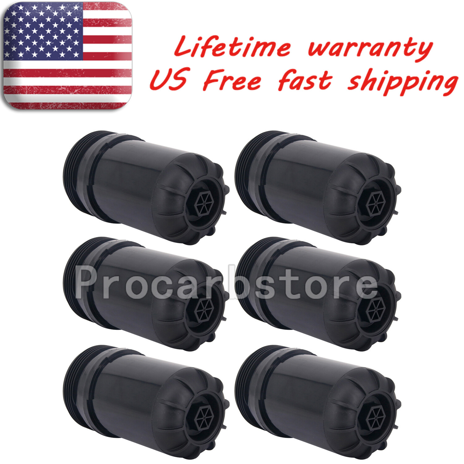 6x Fuel Filter For Cummins Fleetguard FF63054NN Replace FF63009 FH22168 ...
