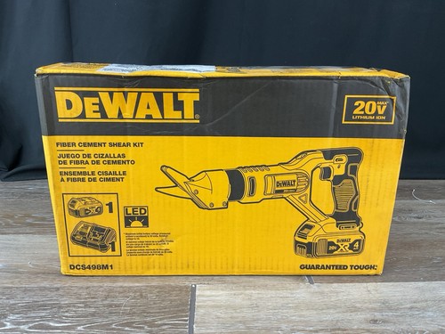 DeWALT DCS498B 20V MAX 5/8" Cordless Fiber Cement Shear Kit, New Open ...