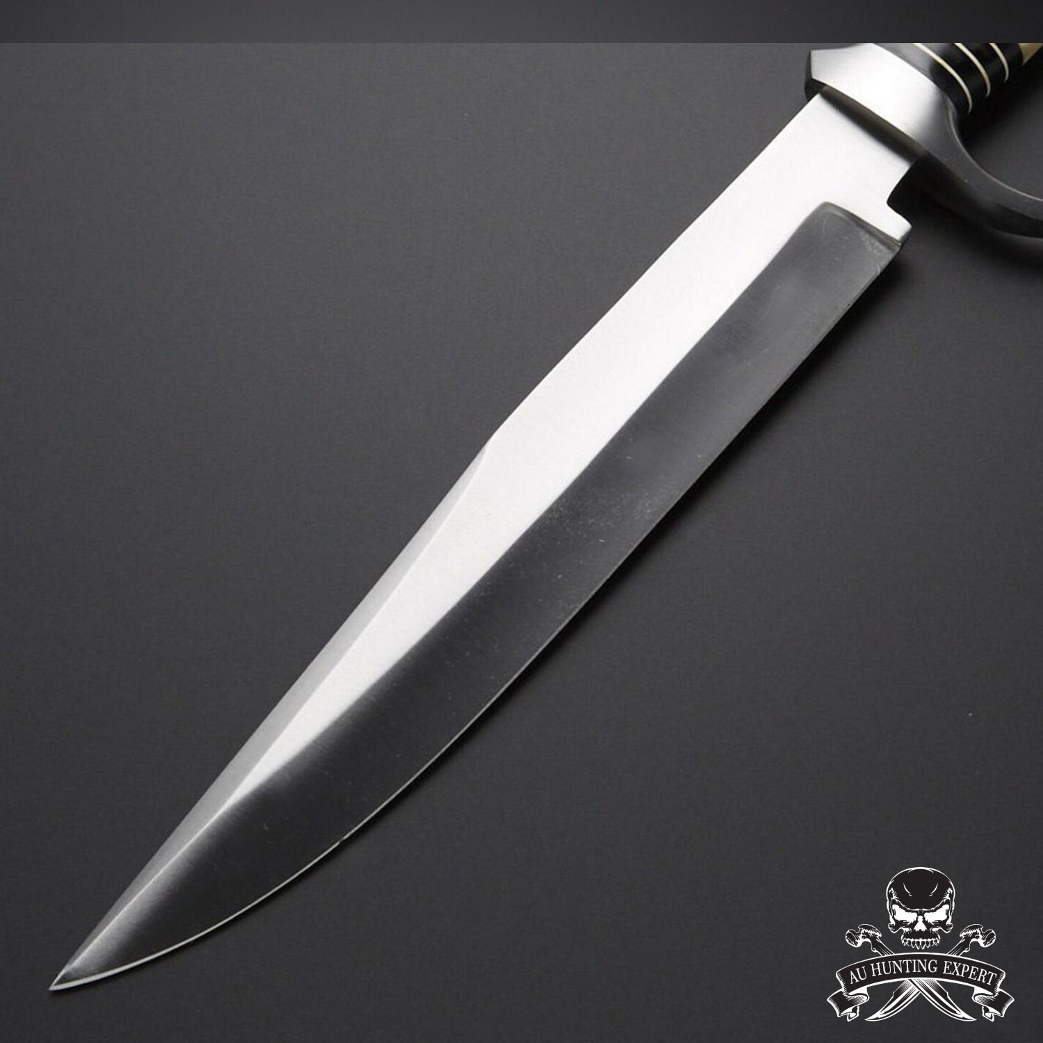 Large Hunting Knife Sharp Fixed Blade Camping Military Outdoor Survival ...