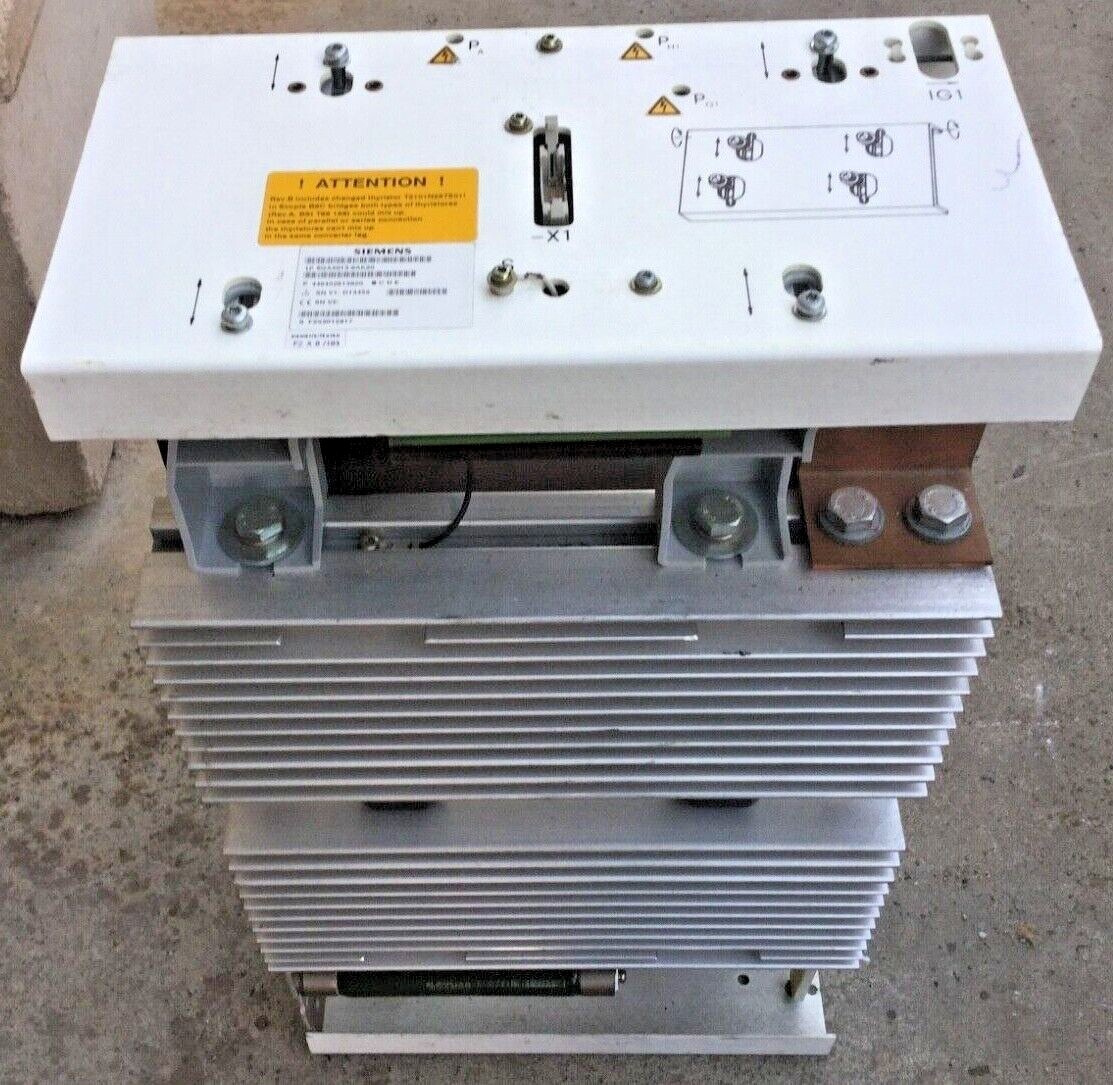 SIEMENS Thyristor Single Block 1.5kv Transformer Module 6QA5013-6AK20 ...