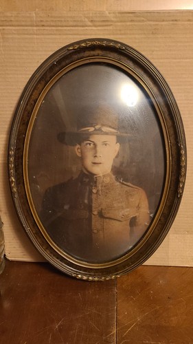World War One WW1 NAMED U.S. ARMY Soldier Portrait Convex Frame ...