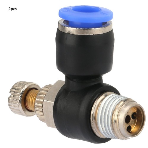 Air Flow Regulator Pipe 2pcs Pneumatic Valve SL6-01 for Control and ...