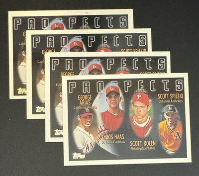 (4) Scott Rolen 1996 Topps Prospects ROOKIE #434 Lot - Philadelphia ...