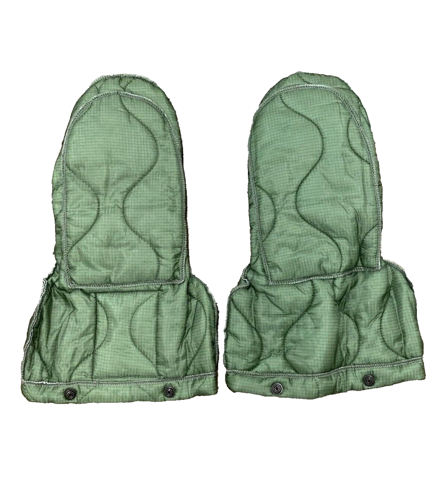 USGI ARCTIC N4B ECW MITTENS COLD WEATHER Woodland GLOVES LINERS w ...