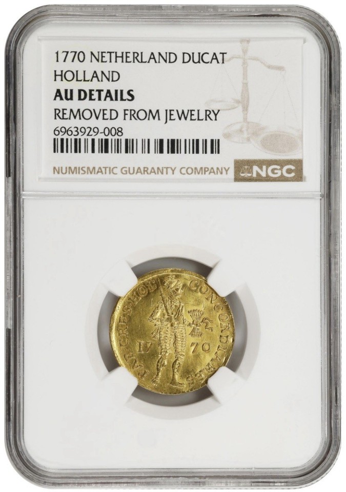 GOLD Netherland 1770 AD, Holland Ducat Netherlands Provincial Rare Coin ...