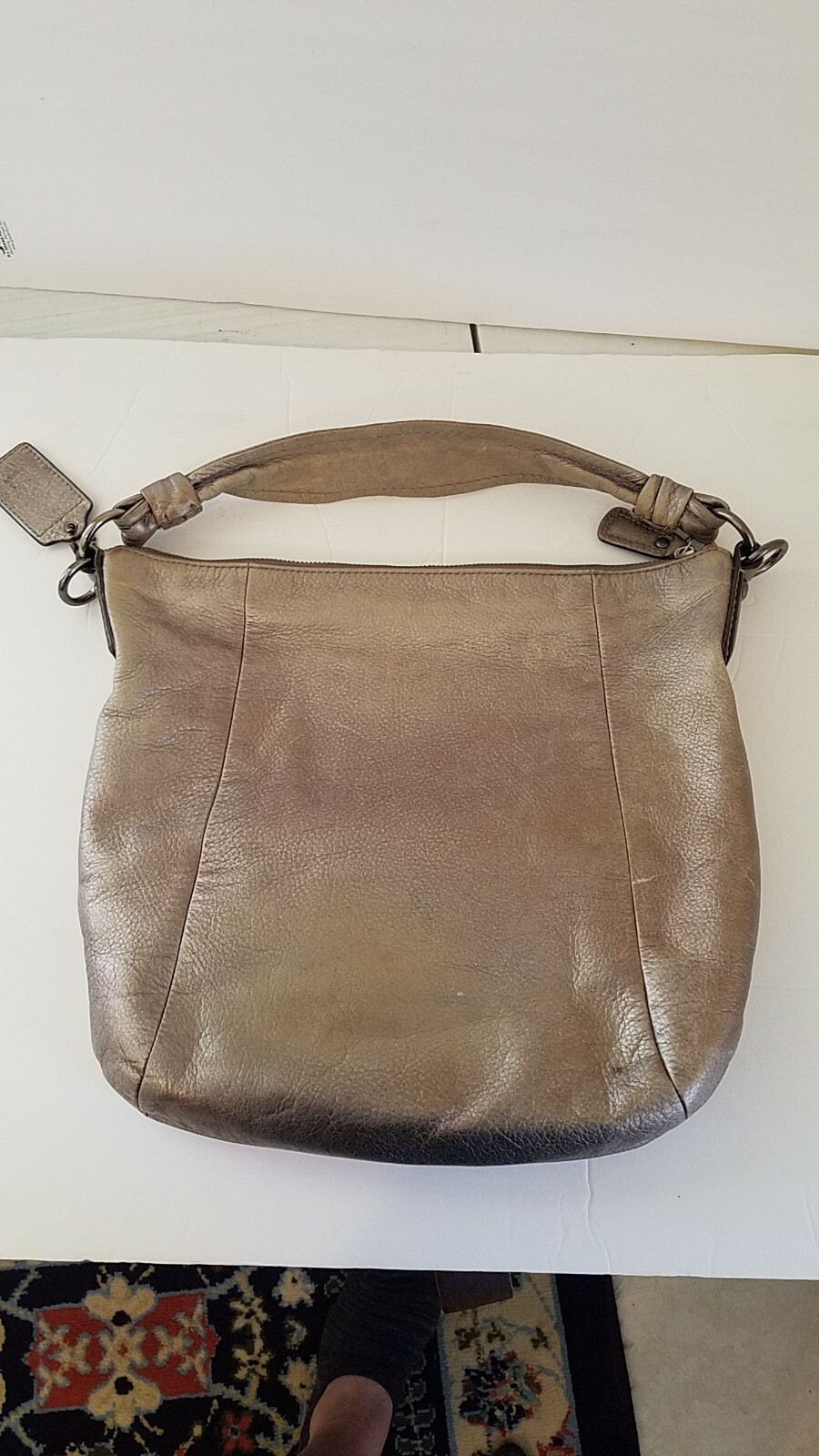 Coach (14783) Metallic Kristin Leather Hobo Handbag | eBay