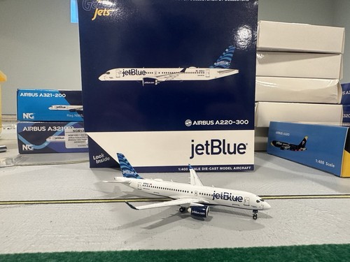 Gemini Jets 1:400 JetBlue a220-300 Ribbons tail N3044J | eBay
