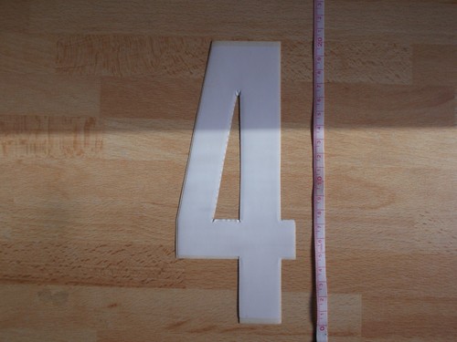 Numeral Sticker White - The 4 | eBay Australia