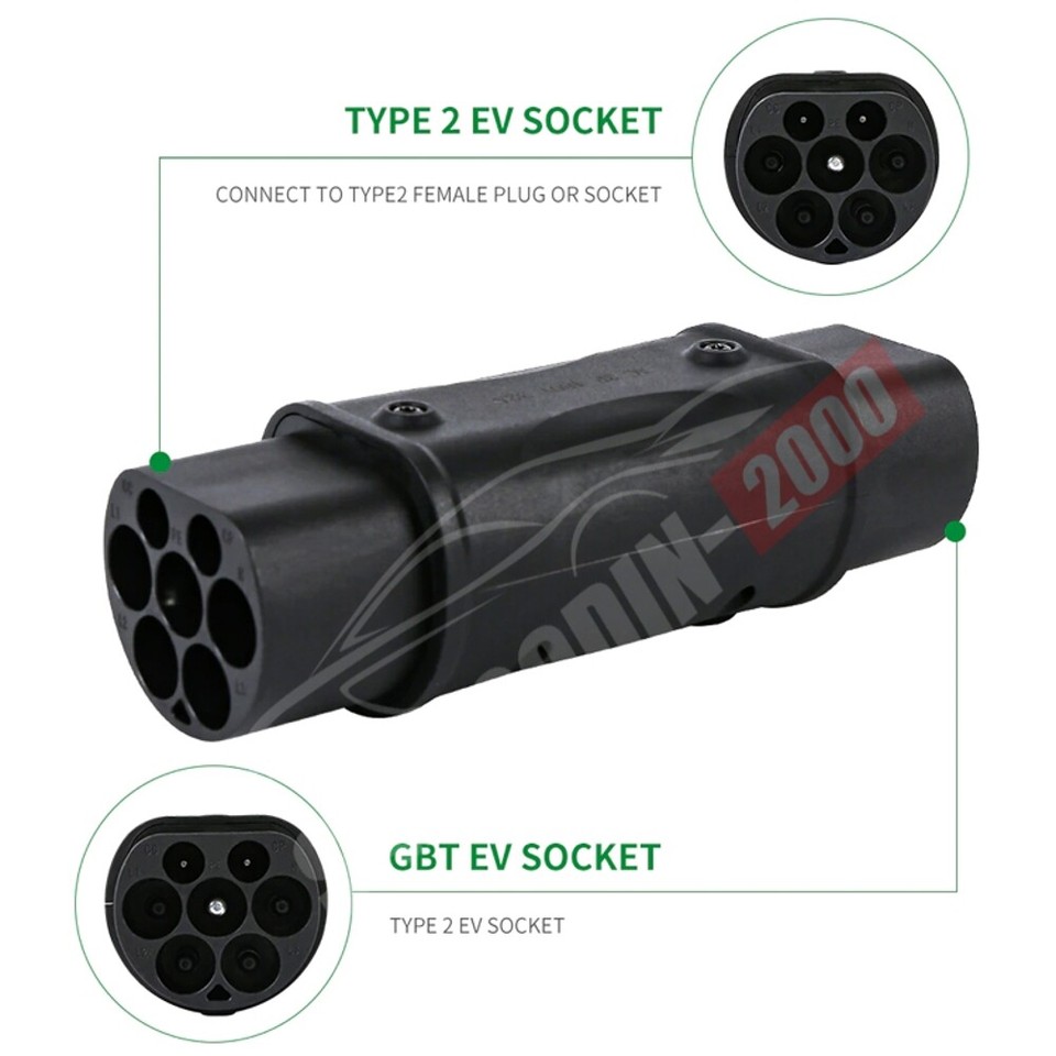 Type 2 to GBT 32A Cable EV Plug to IEC 62196 Connector for Car Charging ...