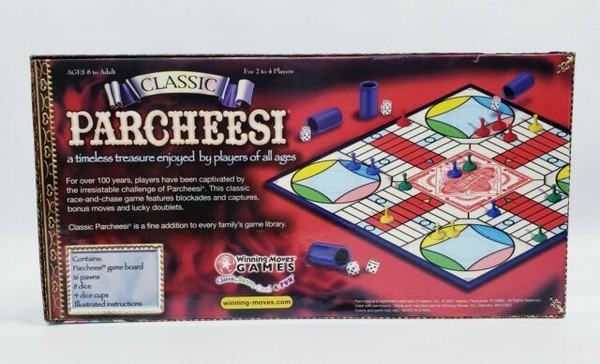 Classic Parcheesi Original Board Game 6014 Hasbro 2007 for sale online ...